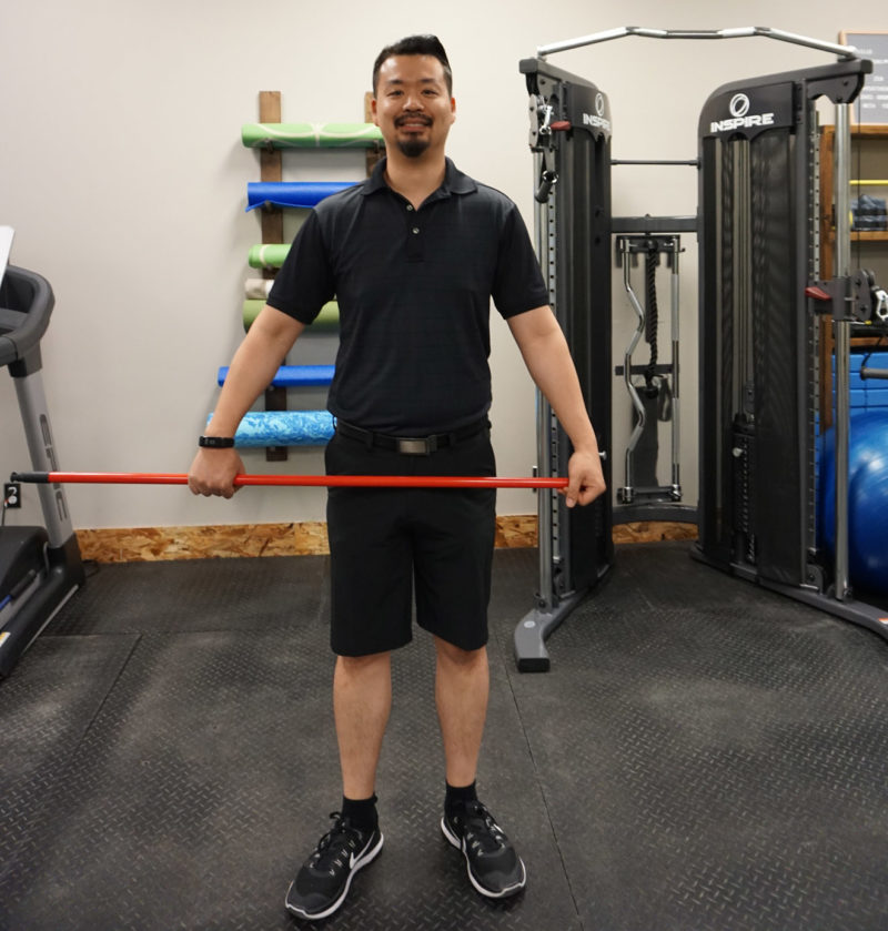 AAROM With Dowel: Shoulder Abduction - Zen Physiotherapy